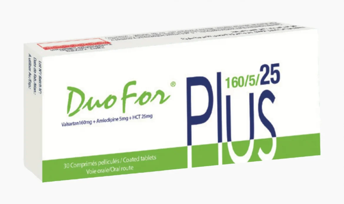 DUOFOR PLUS 160/5/25 MG BOITE DE 30 – Philadelphia Pharma